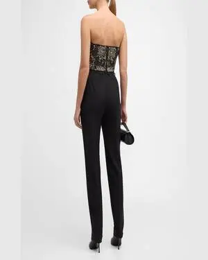 Alexander McQueen Beaded Corset Top