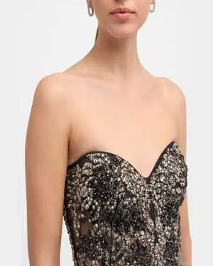 Alexander McQueen Beaded Corset Top