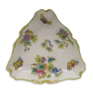 HEREND Porcelain Triangle Dish - Multi