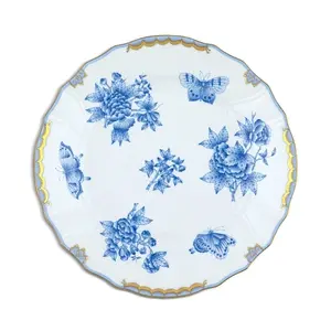 HEREND Queen Victoria Dinner Plate - Blue