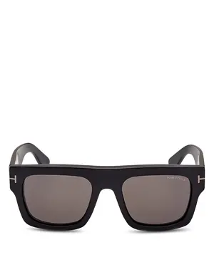 TOM FORD Fausto Square Sunglasses - Black/gray
