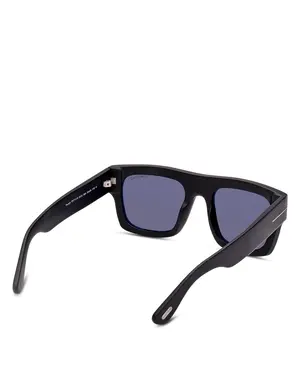 TOM FORD Fausto Square Sunglasses - Black/gray