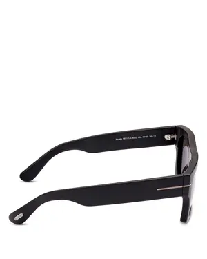 TOM FORD Fausto Square Sunglasses - Black/gray