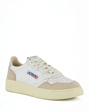 AUTRY Medalist Low Top Sneakers - White/silver
