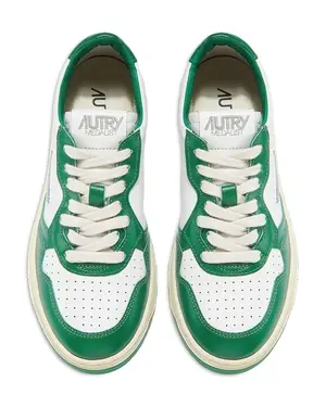 AUTRY Medalist Low Top Sneakers - White/green