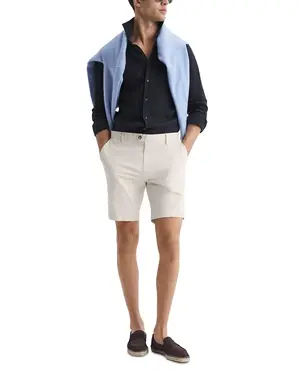 REISS Wicket Modern Fit Chino Shorts - Chalk