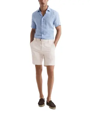 REISS Wicket Modern Fit Chino Shorts - Chalk