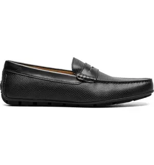 Florsheim Motor Moc Toe Penny Loafer - Black