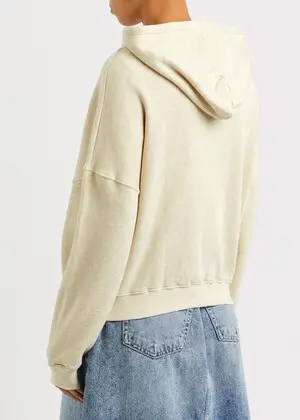 American Vintage Itonay Cotton-blend Hooded Sweatshirt - Cream
