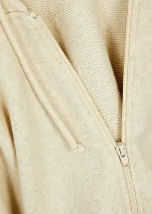 American Vintage Itonay Cotton-blend Hooded Sweatshirt - Cream