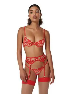 Victoria's Secret Bluebella Marian Suspender - Red