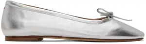 AeydĒ Aeyde Delfina Ballerina Flats - Silver