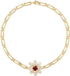 BODE Bode Gold Fallery Choker - Red White