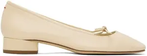AeydĒ Aeyde Darya Nappa Ballerina Flats - Creamy