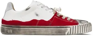 MAISON MARGIELA Maison Margiela White & Red New Evolution Sneakers - H9384 Red/white
