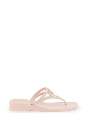 Valentino Garavani VALENTINO GARAVANI Vlogo Signature Thong Sandals - Pink