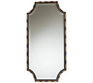 BAXTON STUDIO Lieven Brown And Black Metal Acce Nt Wall Mirror - One-color