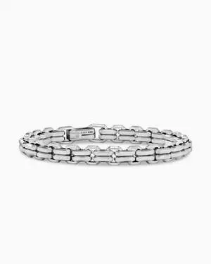 David Yurman Sterling Silver Streamline Double Link Bracelet - All Sterling Silver