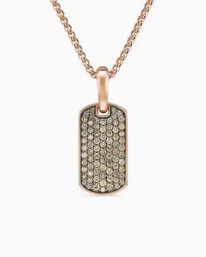 David Yurman David Yurman Chevron Tag Cognac Diamond