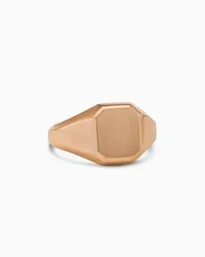David Yurman Streamline® Signet Ring - 18k Rose Gold