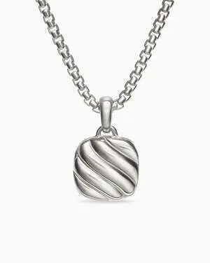David Yurman Sculpted Cable Square Locket - All Sterling Silver
