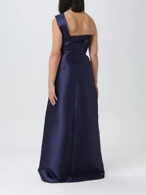 Alberta Ferretti One-shoulder Gown With Draped Skirt - Blue