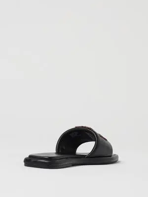 Tory Burch Embossed Logo Heeled Sandal
