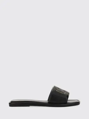 Tory Burch Double T Padded Nappa Sport Sandal - Black