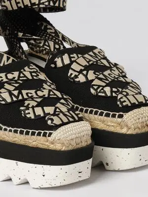Stella McCartney Espadrille With Tie Fastening - Black