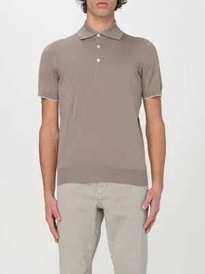 Brunello Cucinelli Polo Shirt Men Grey
