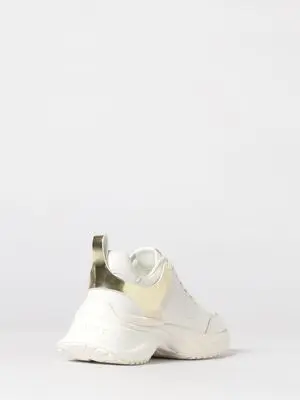 Pinko Leather Sneakers With Embellished Logo