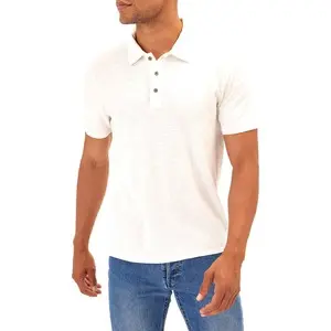 THREADS 4 THOUGHT Slub Jersey Polo - Ecru
