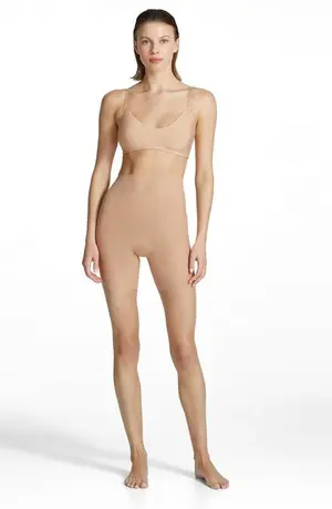 Commando Featherlight Control High Waist Shaping Shorts - Beige