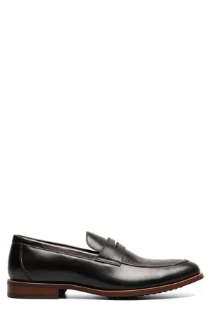 Florsheim Rucci Apron Toe Penny Loafer - Black