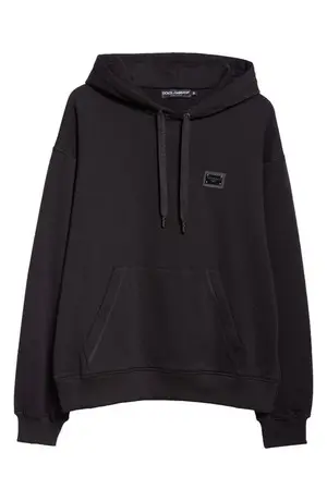 Dolce & Gabbana Logo Cotton Hoodie - N0000 Nero