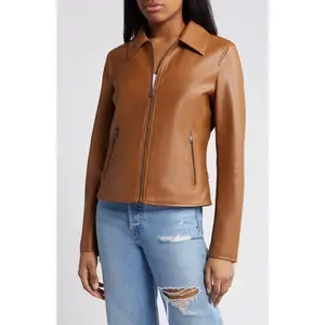 LEVI'S Racer Faux Leather Jacket - Toffee