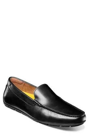Florsheim Motor Moc Toe Venetian Loafer - Black