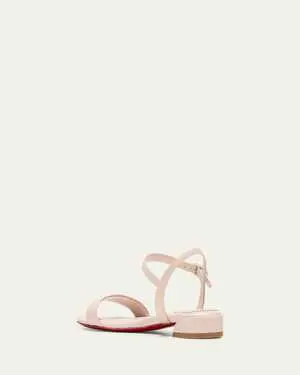 CHRISTIAN LOUBOUTIN Sweet Jane Ankle-strap Sandals - Cuoio