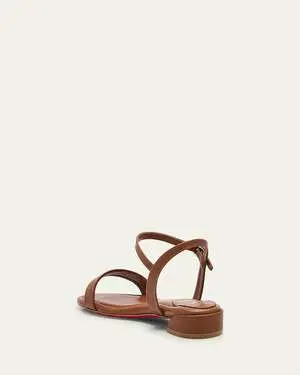 CHRISTIAN LOUBOUTIN Sweet Jane Ankle-strap Sandals - Cuoio
