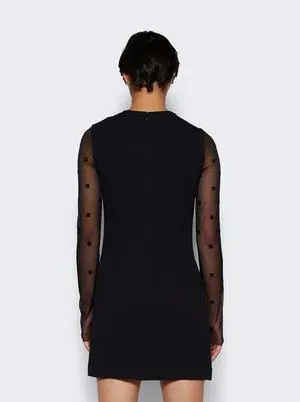 Givenchy 4g Sheer Panel Mini Dress