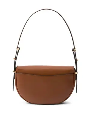 Prada Arqué Leather Shoulder Bag - Brown