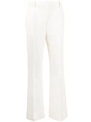 Victoria Beckham Tailored Flared Trousers - Neutrals