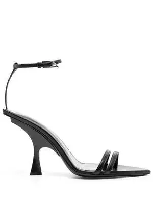 Attico Ester 95mm Leather Sandals - Black