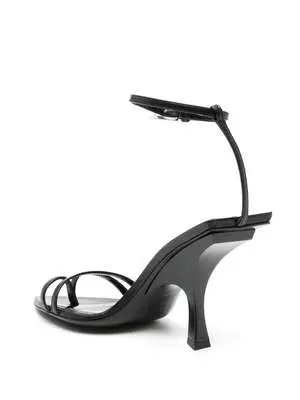 Attico Ester 95mm Leather Sandals - Black