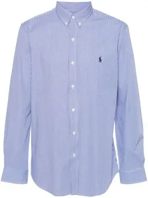Polo Ralph Lauren Polo Pony Striped Cotton Shirt - Blue