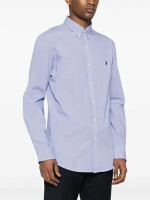 Polo Ralph Lauren Polo Pony Striped Cotton Shirt - Blue