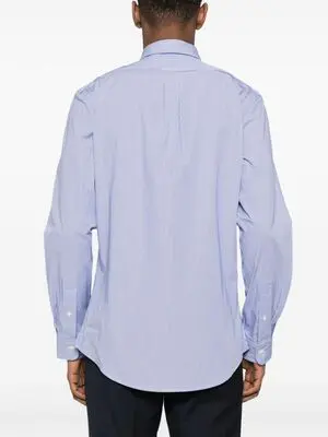 Polo Ralph Lauren Polo Pony Striped Cotton Shirt - Blue