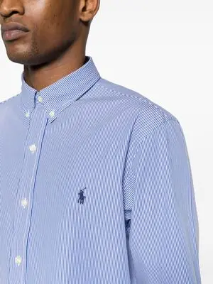 Polo Ralph Lauren Polo Pony Striped Cotton Shirt - Blue