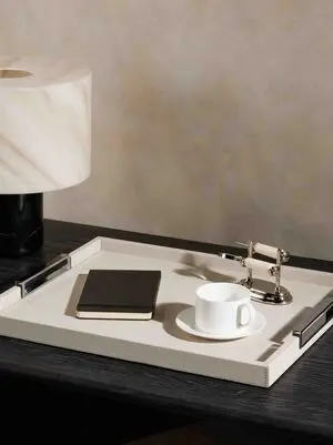 GIOBAGNARA Victor Leather Tray
