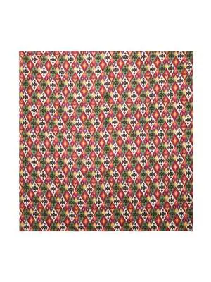 CABANA Diamond Ikat Linen Square Tablecloth